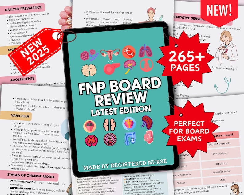 UPDATED for 2025! FNP Exam Review, Fnp Exam Review, FNP Board Review ...