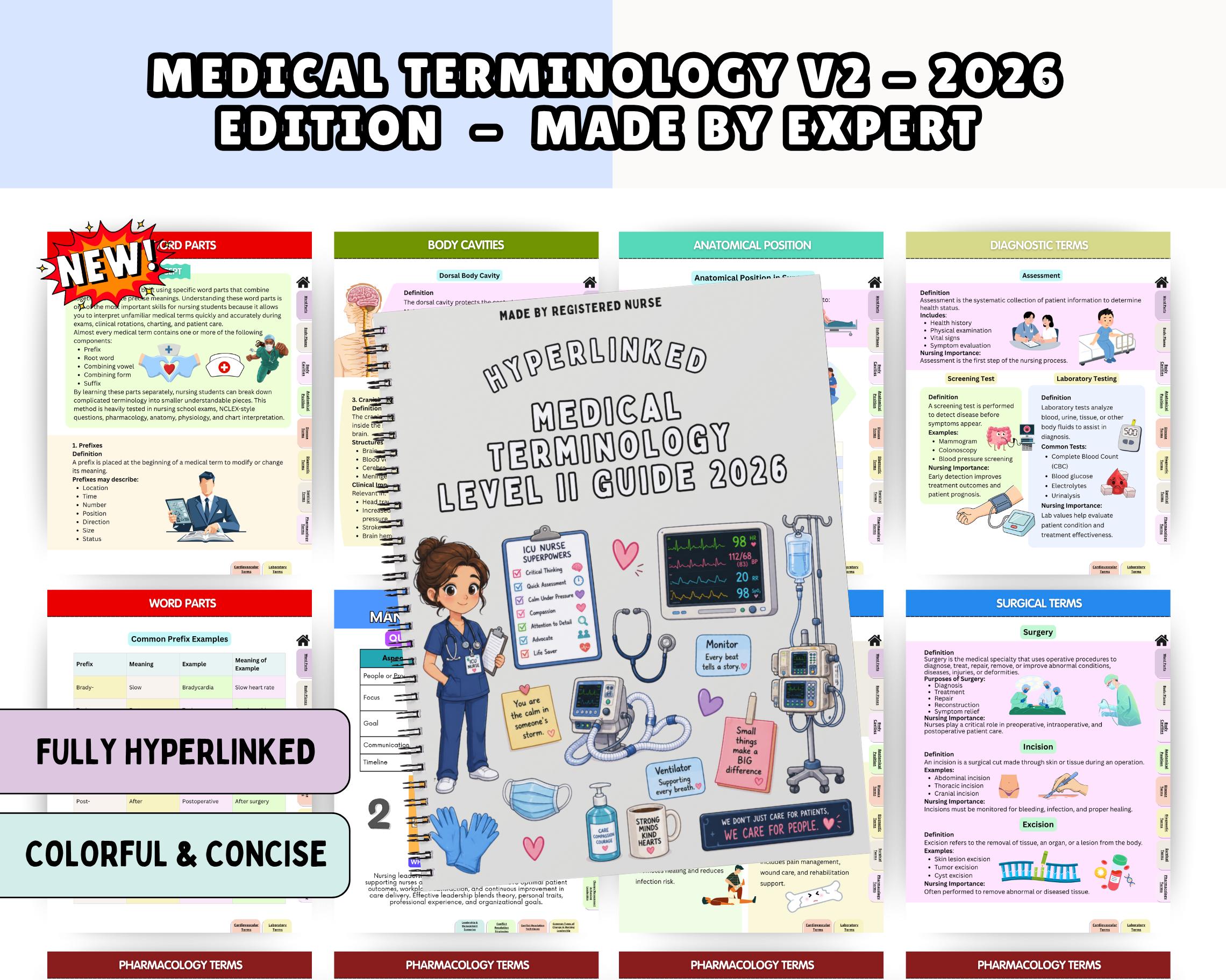 Medical Terminology Study Guide, Prefixes, Suffixes, Abbreviations, EMS ...