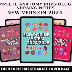 Advance Anatomy & Physiology II Bundle With Flashcards, Anatomy Study ...