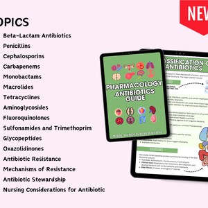 Antibiotics Pharmacology Bundle | Antibiotics Cheat Sheets | Nursing Pharmacology ...