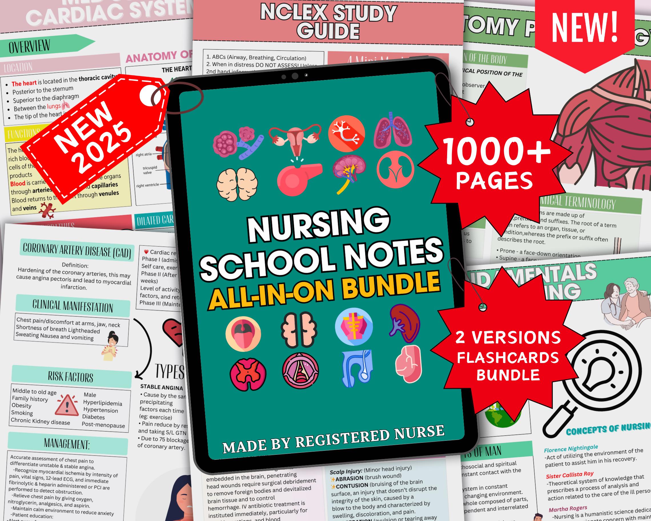 All-in-one Nursing School Notes, Guide for Nursing Students ...