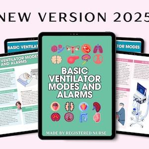 Ventilator Cheat Sheet | Nurse Study Note Guide | NCLEX Prep Sheet ...