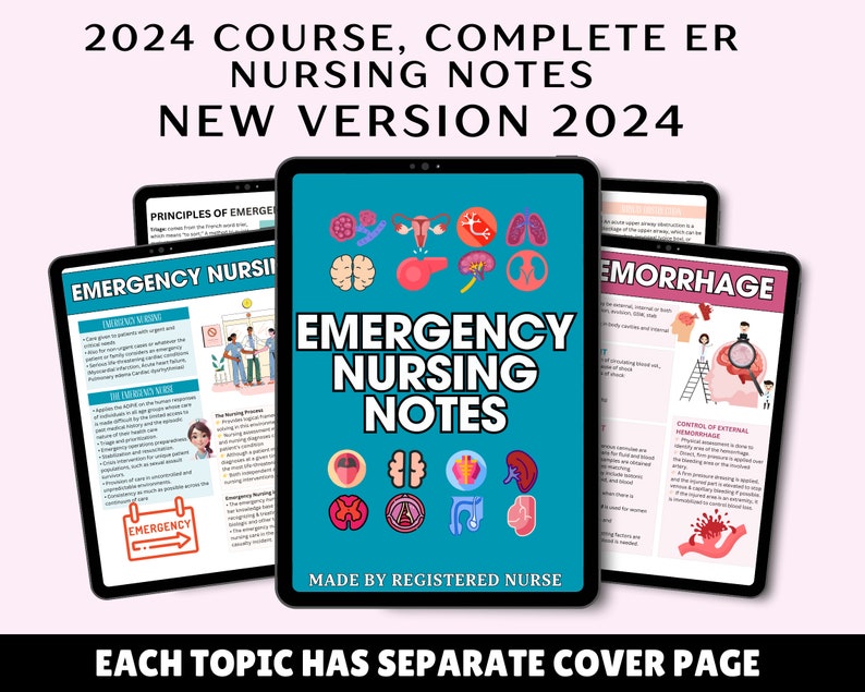 Critical Care Nursing 2024 Edition, ICU Study Guide, Med Surg, Nursing ...