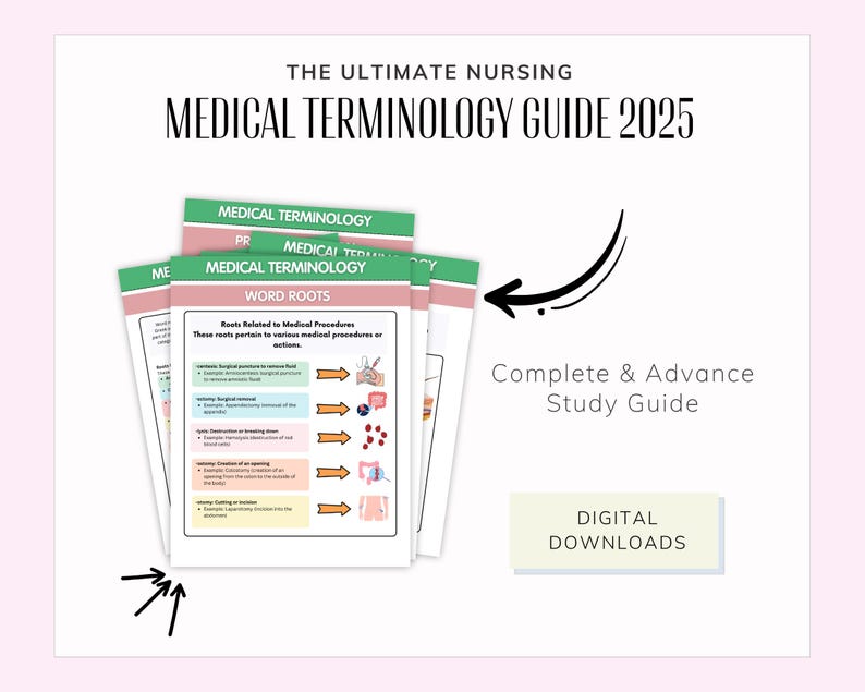 Medical Terminology Study Guide, Prefixes, Suffixes, Abbreviations, EMS ...