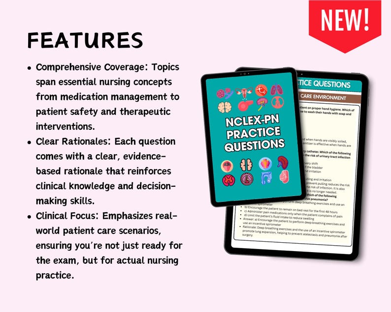 2025 Next Gen NCLEX PN Practice Questions, Ultimate NCLEX Study Guide ...