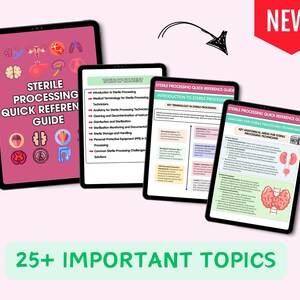 Sterile Processing Quick Reference Guide, CRCST & CBSPD Tech Notes, 9th ...