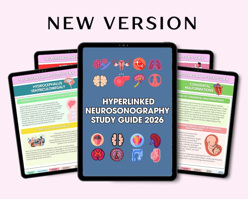 Neurosonography Study Guide Bundle: Neonatal Ultrasound Exam Prep ...