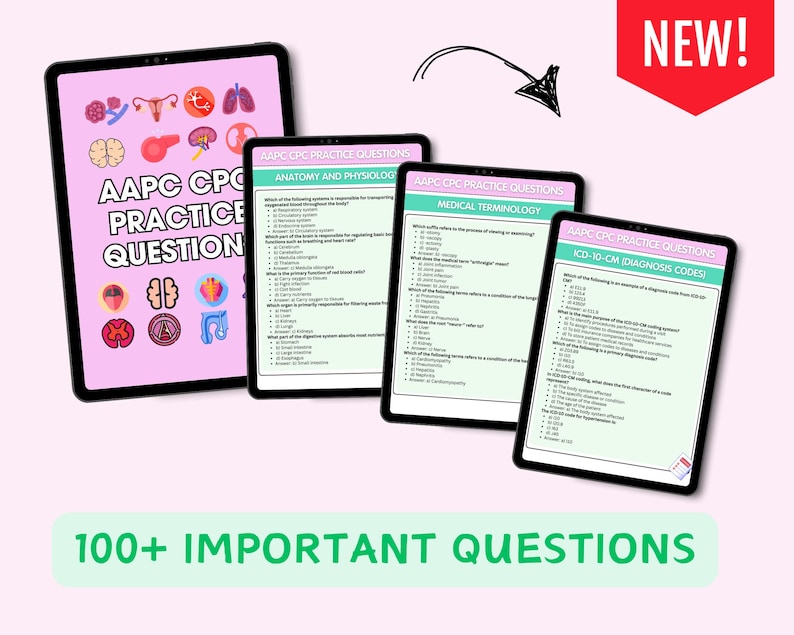 AAPC CPC 2025 Practice Questions With Exams Cheat Sheet - NEW Edition - Etsy