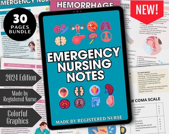 Critical Care Nursing 2024 Edition, ICU Study Guide, Med Surg, Nursing ...