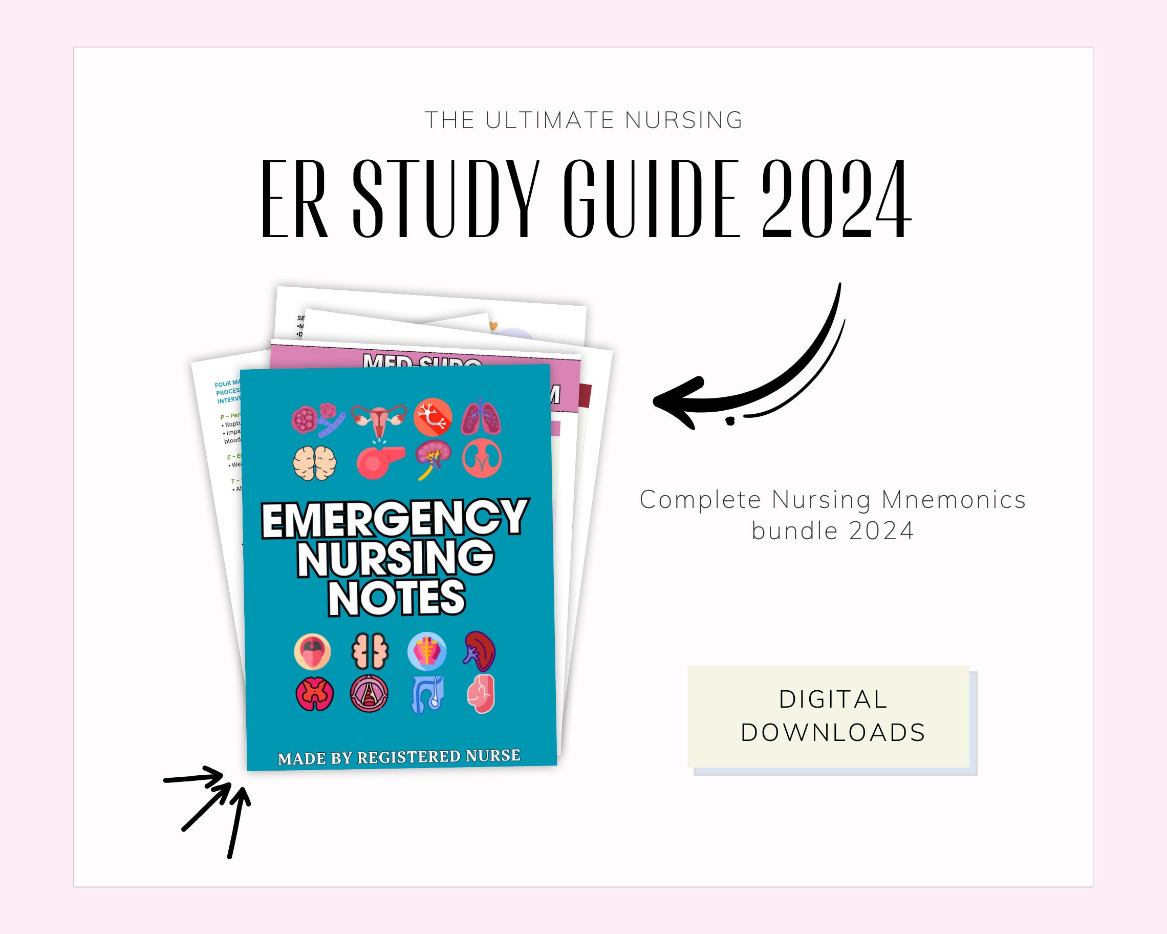 Critical Care Nursing 2024 Edition, ICU Study Guide, Med Surg, Nursing ...