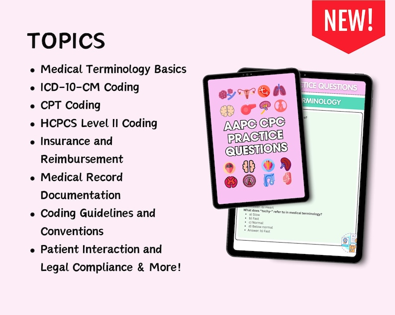 AAPC CPC 2025 Practice Questions With Exams Cheat Sheet - NEW Edition ...