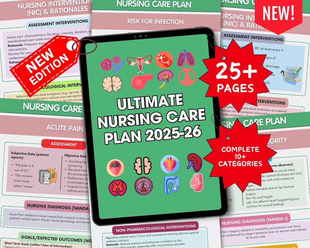 Ultimate Nursing Care Plan Templates, 10+ Categories, 25+ Pages ...