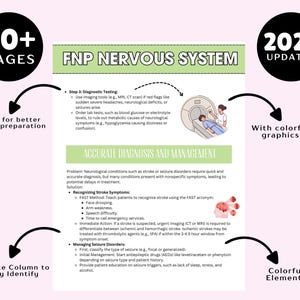 FNP Nervous System, Fnp, Nurse Practitioner Clinical Guide and ...
