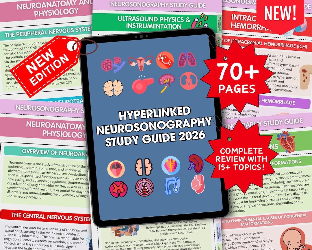 Neurosonography Study Guide Bundle: Neonatal Ultrasound Exam Prep ...