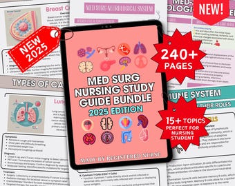 Med-surg Study Bundle 2024, Nursing Study Guide, Med Surg Notes ...