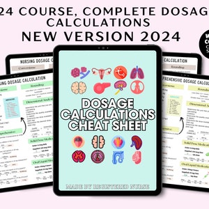 Dosage Calculations With Dosage Calculation Study Guide, Nursing Notes ...