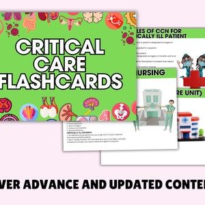 Critical Care Nursing 2024 Edition, ICU Study Guide, Med Surg, Nursing ...