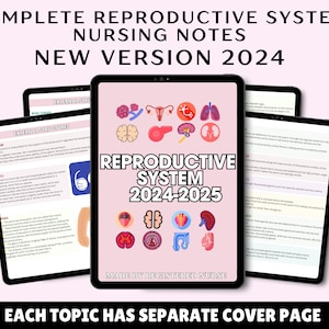 Reproductive System Nursing Notes, Reproductive System, Anatomy and ...
