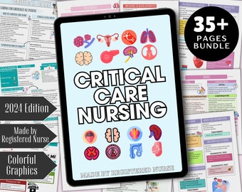 Critical Care Study Guide Bundle Nursing - Etsy