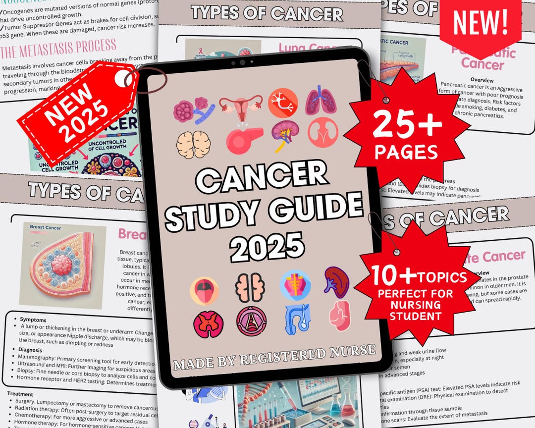 Cancer Nursing Notes 25+ Pages, Nurse Notes, Nursing Study Guide ...