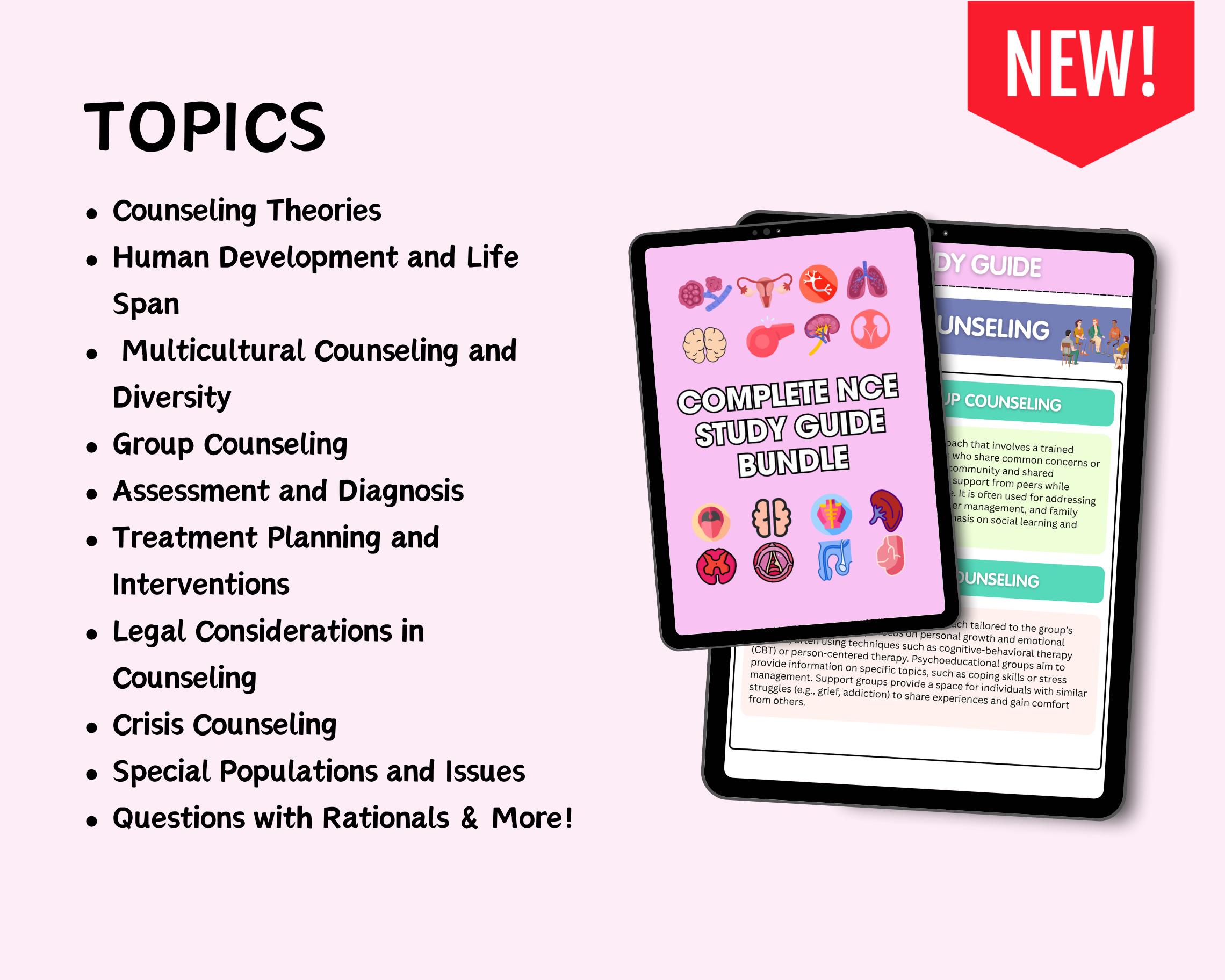 Full NCE Study Guide With Detailed Notes, Top Definitions and Concepts ...