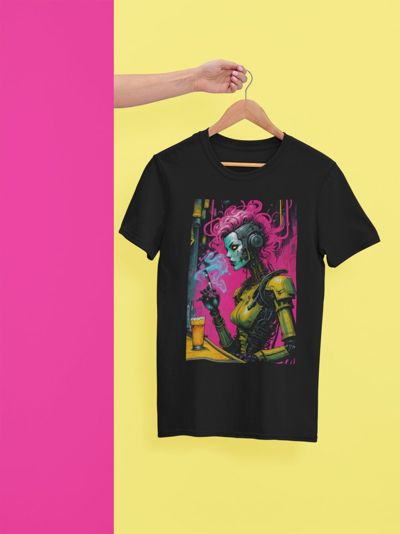 Frank Frazetta Cyberpunk Tshirt, Femme Fatale Robot, Death Dealer ...