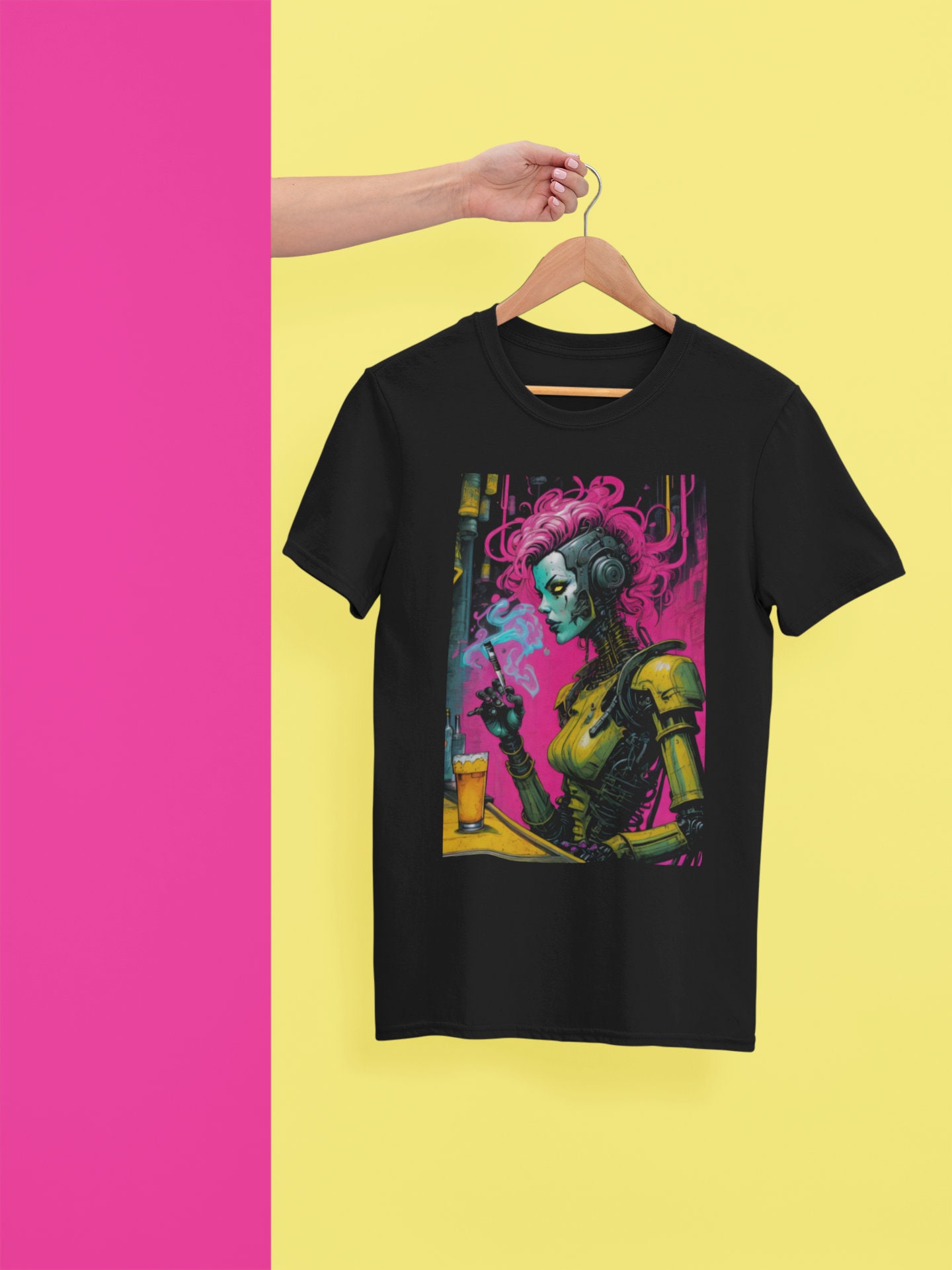 Frank Frazetta Cyberpunk Tshirt, Femme Fatale Robot, Death Dealer ...