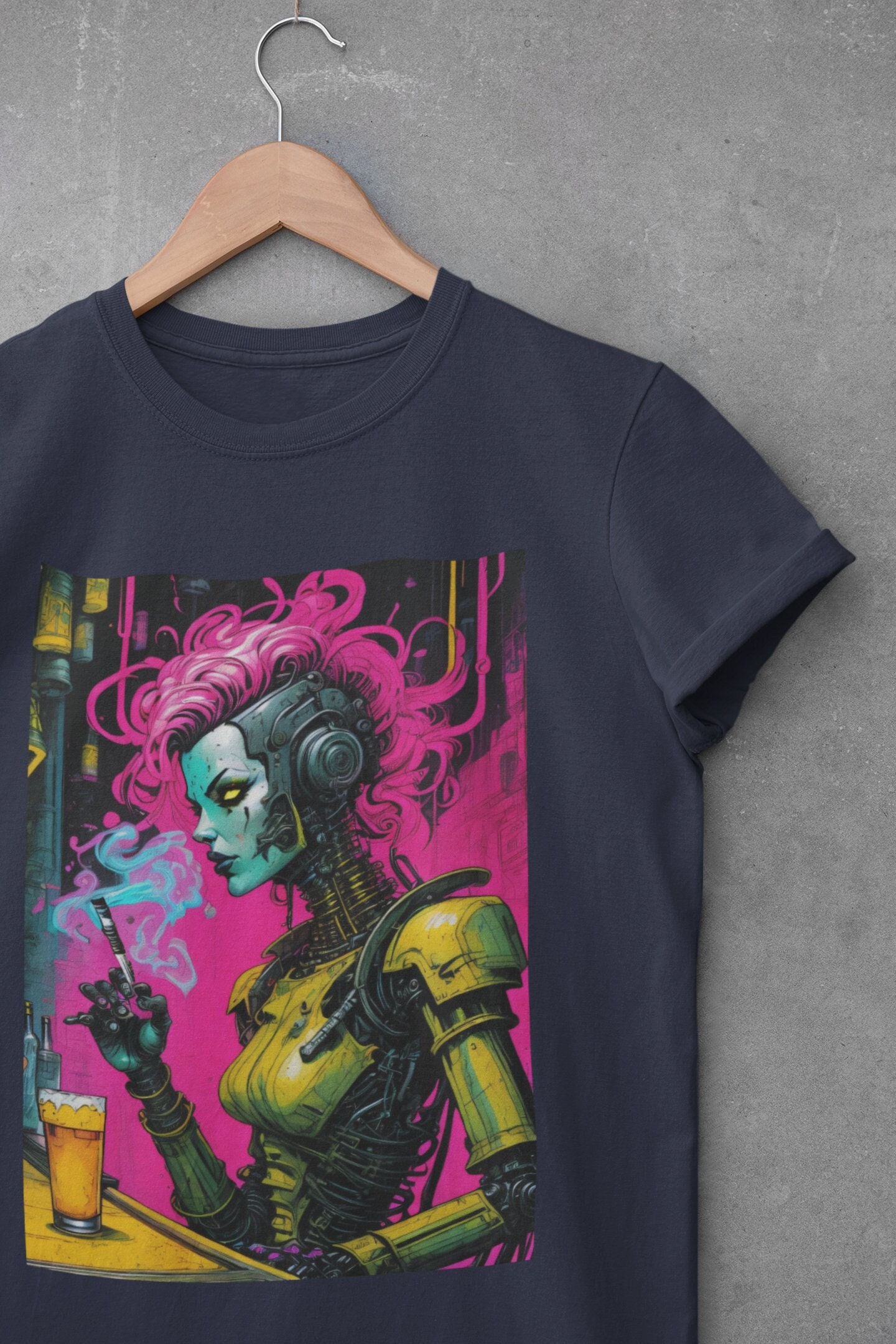 Frank Frazetta Cyberpunk Tshirt, Femme Fatale Robot, Death Dealer ...