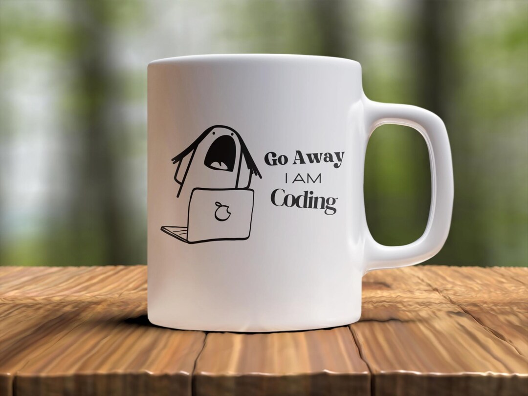 Go Away I'm Coding Mug, Funny Programmer Coffee Cup, Developer Gift ...