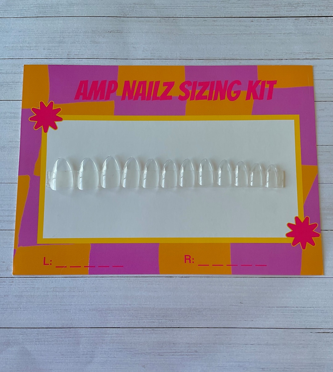 Press on Nail Sizing Kit,nail Sizes,nail Kit Sizing,custom Press on ...