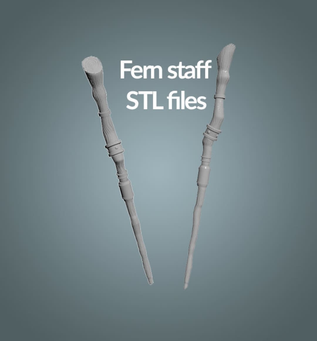 Fern Magic Staff 3D Printing Files - Etsy