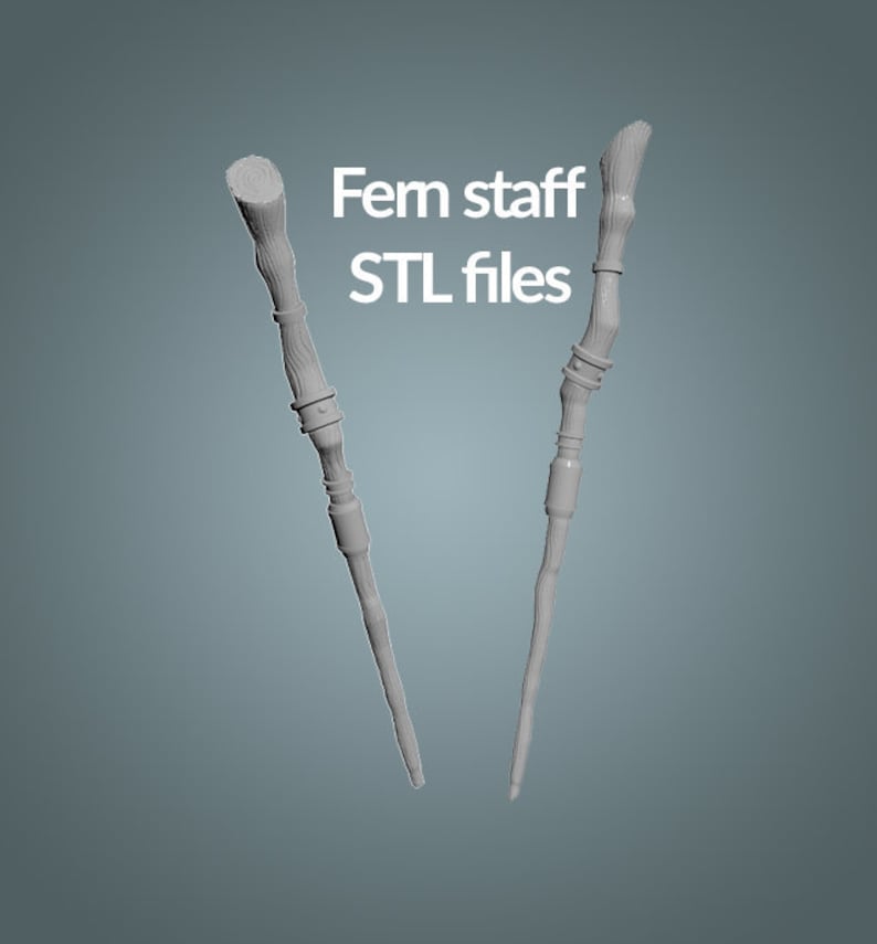 Fern Magic Staff 3D Printing Files - Etsy