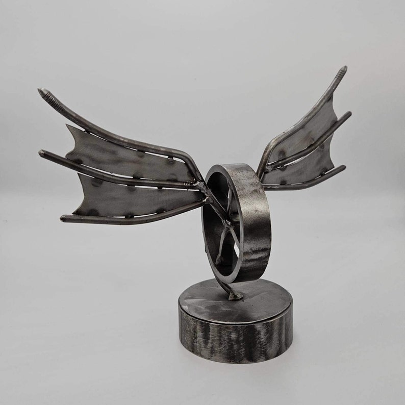 Metal Winged Wheel Car Art Custom Culture Auto Body Art - Etsy