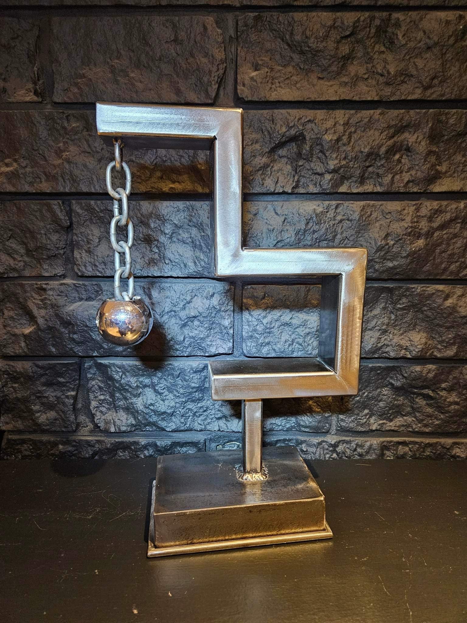 BEAUTIFUL DESTRUCTION, Metal Art Piece, Wrecking Ball, Metal ...