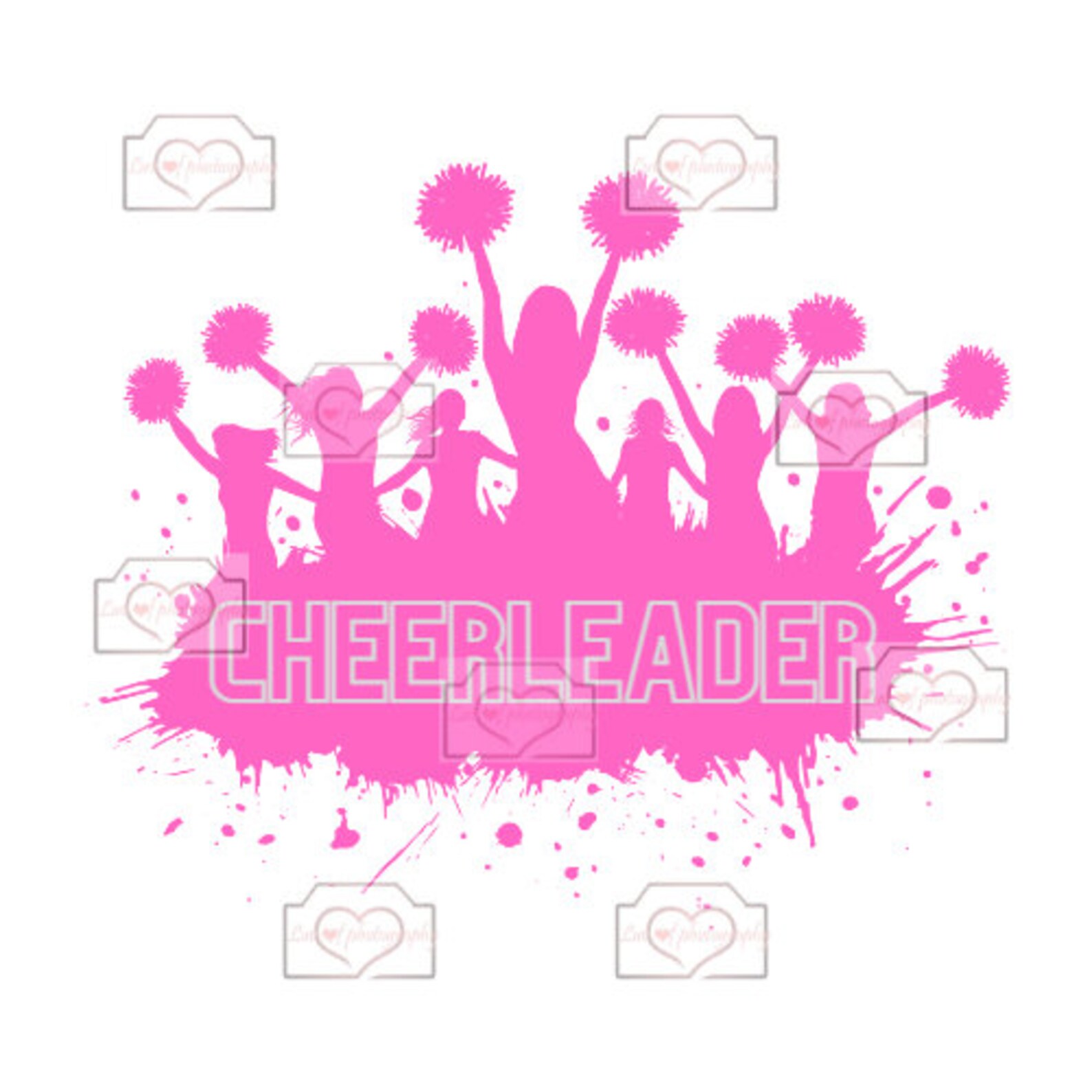 Cheer SVG File Instant Download, Cheer Cut File for Cricut, Cheerleader ...