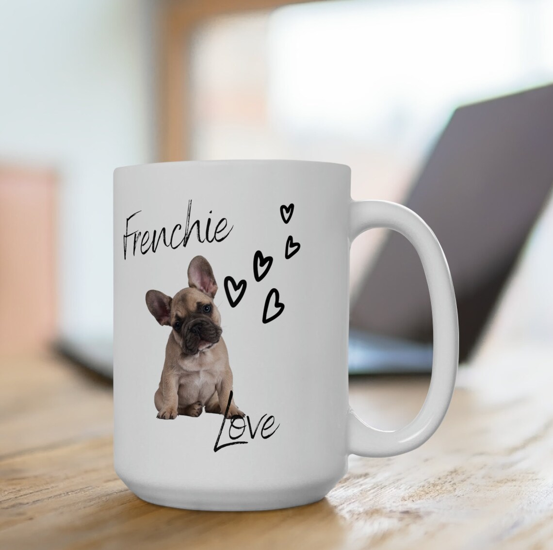 French Bulldog Ceramic Mug | Frenchie Love, Dog Mom Gift - Etsy