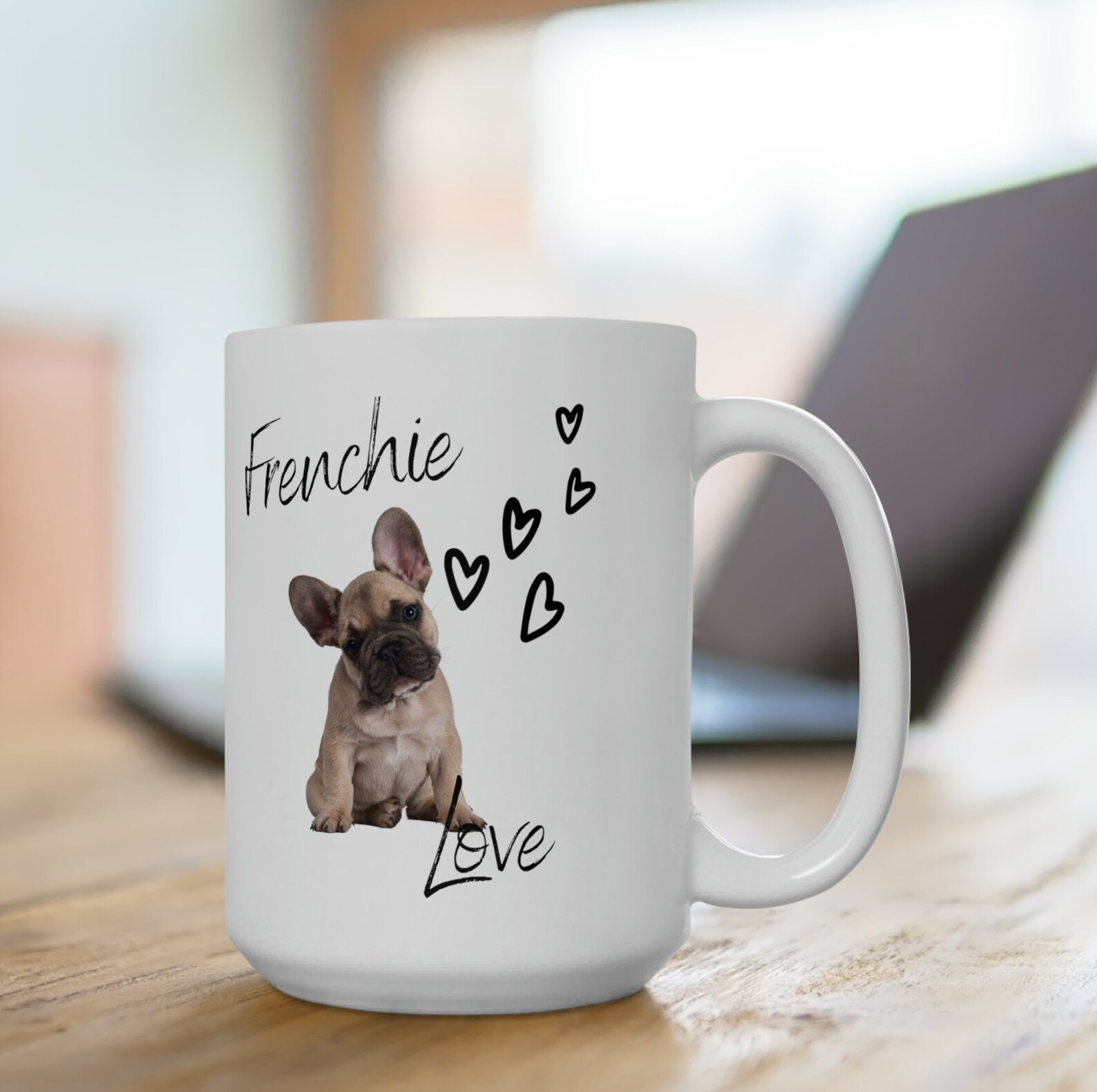 Frenchie Love Classic Ceramic Mug | Gifts for Dog Lovers | French ...