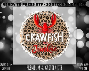 Western Crawfish Design for Heat Transfer DTF Ready to Press - Etsy