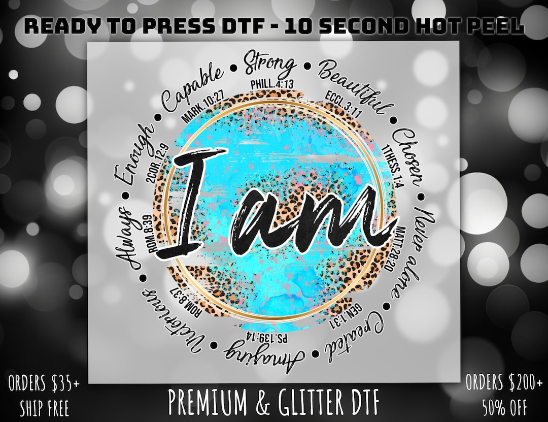 DTF Inspirational Design Print Christian Heat Transfer Bible - Etsy