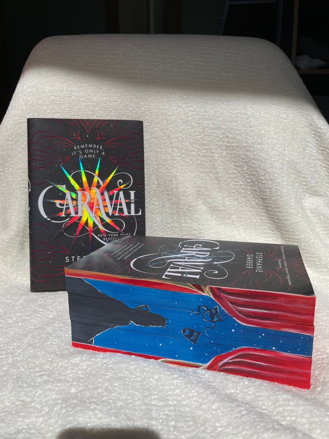 Caraval Sprayed Edges Jaspage Fore Edge Painting - Etsy