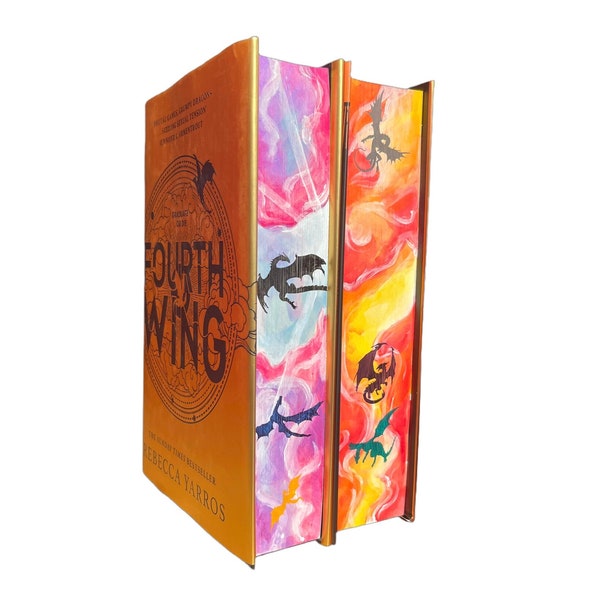 Fourth Wing Book Sprayed Edge - Etsy