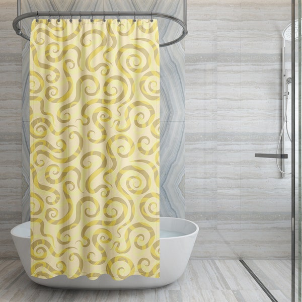 Gold Shower Curtain - Etsy