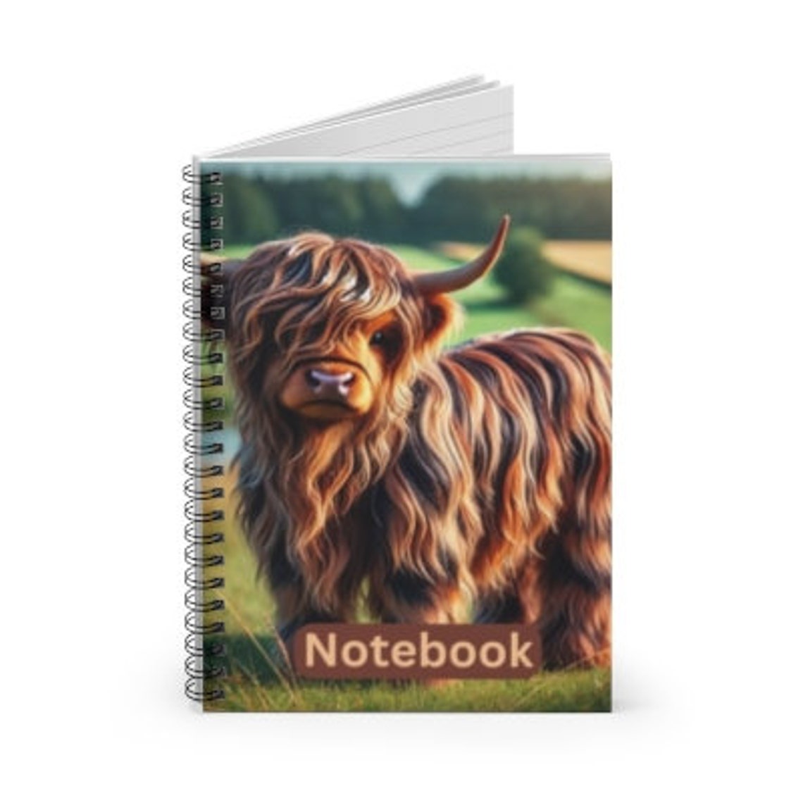 Brindle Highland Cow Notebook - Etsy