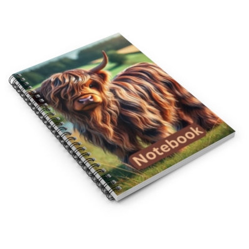 Brindle Highland Cow Notebook - Etsy