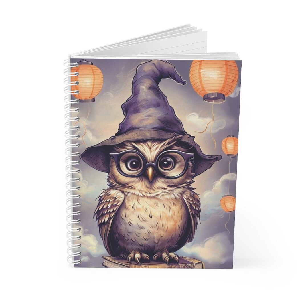 Lined Spiral Notebook Animal Lovers Custom Notebook for Women Whimsical ...