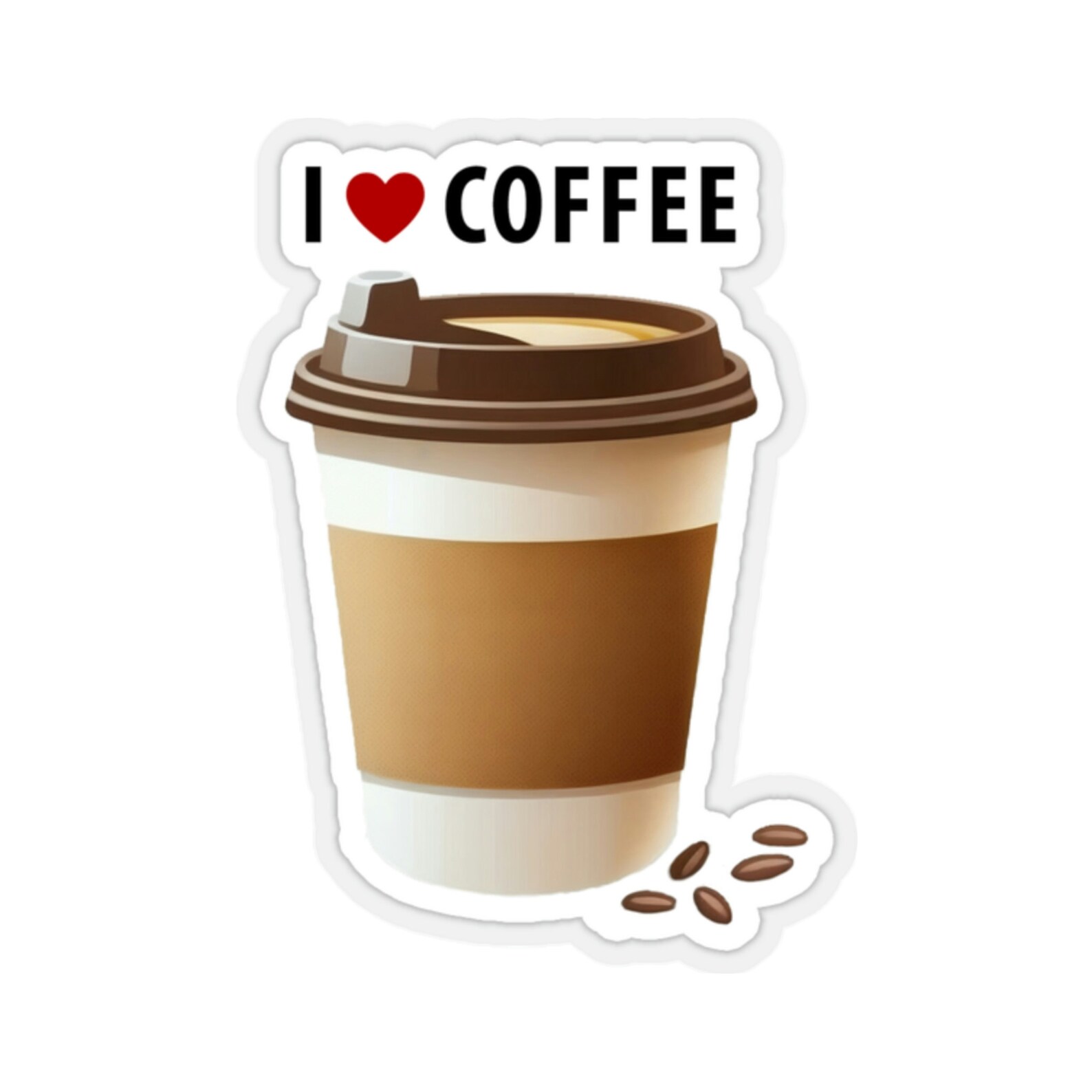 I LOVE COFFEE | Coffee | Text | Coffee Cup - Etsy