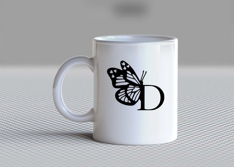D Letter Svg Files, Alphabet Svg, Butterfly Svg, Vector, Png, Dxf, Pdf ...