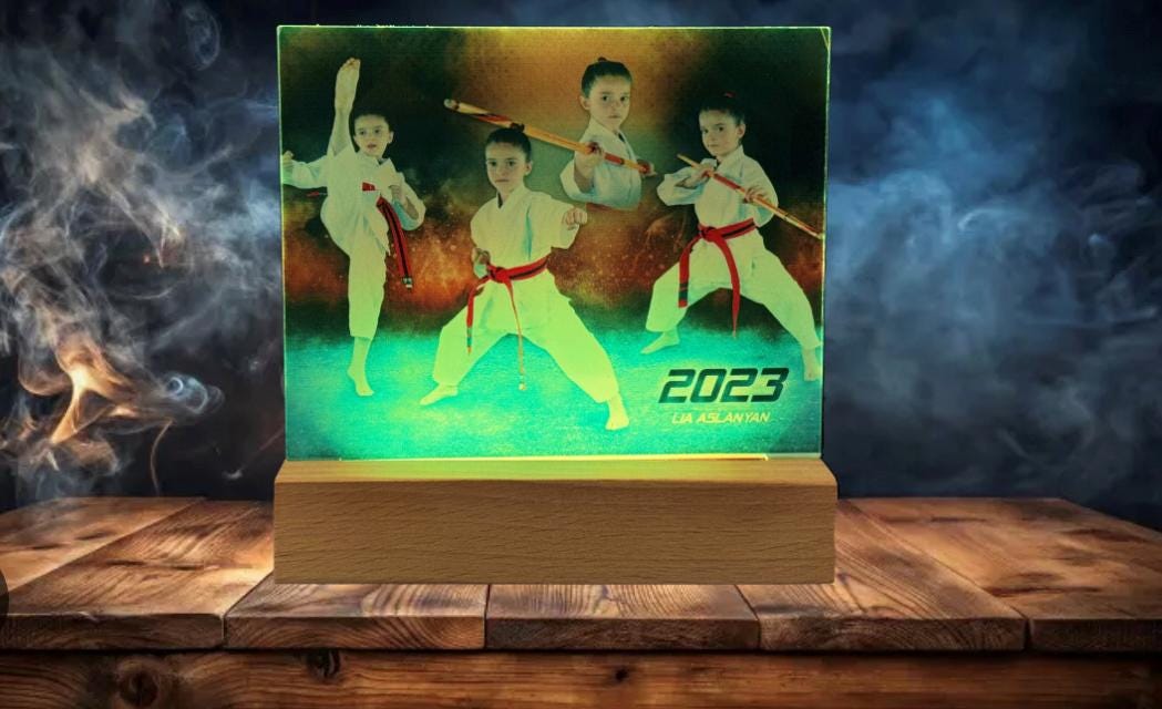 Custom Kids Drawing Light, Custom Kids Acrylic Nightlight, Kid’s ...