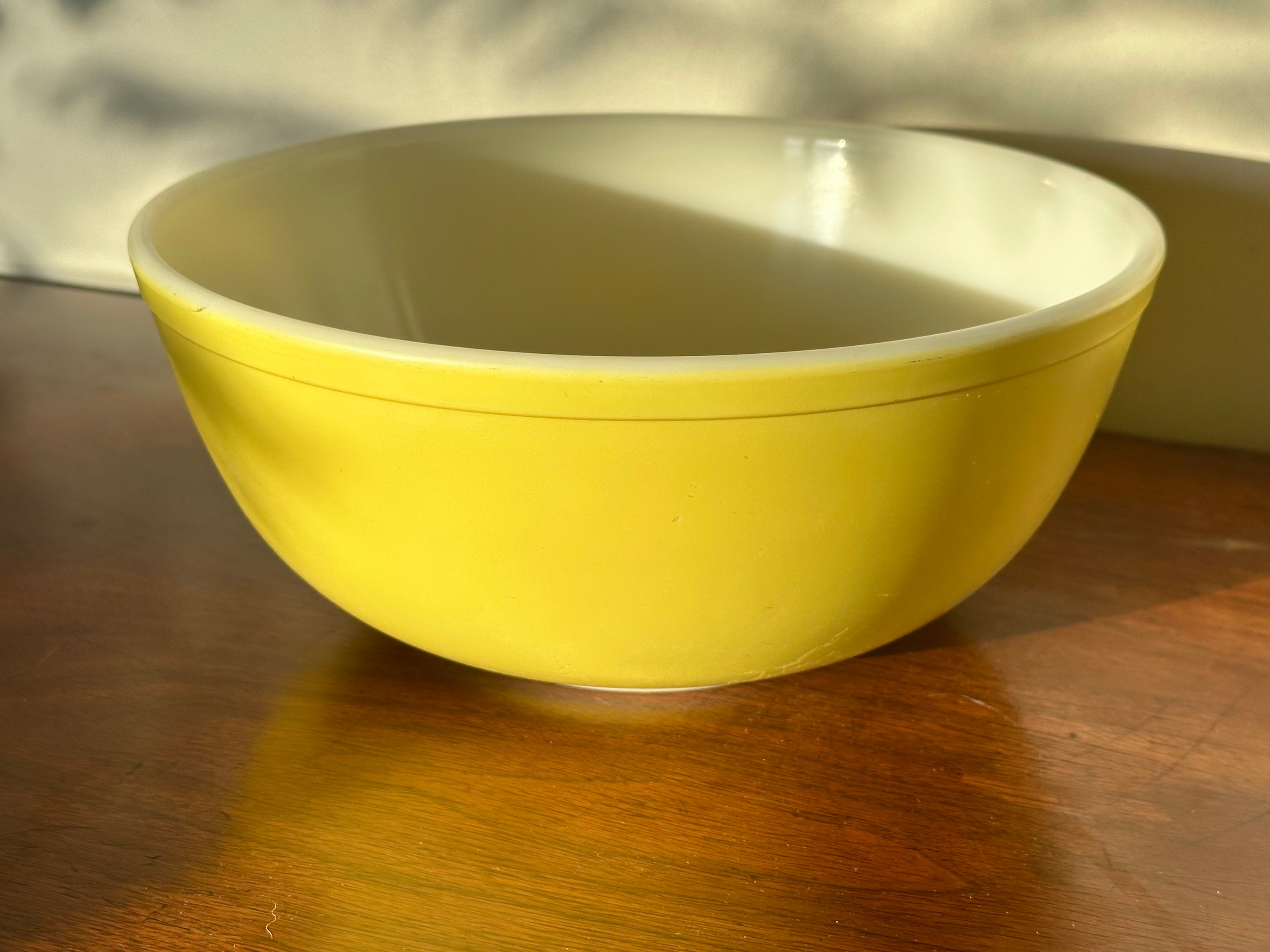Vintage 1940s Pyrex Primary Yellow Mixing Bowl 4 Quart 404 - Etsy