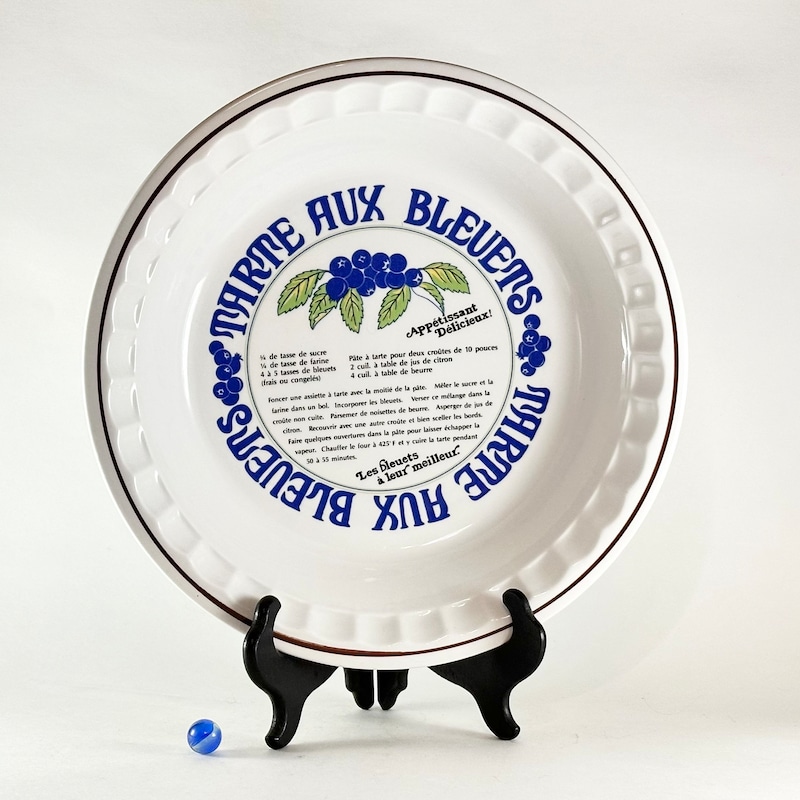 Vintage Fruit Recipe Plates - Etsy